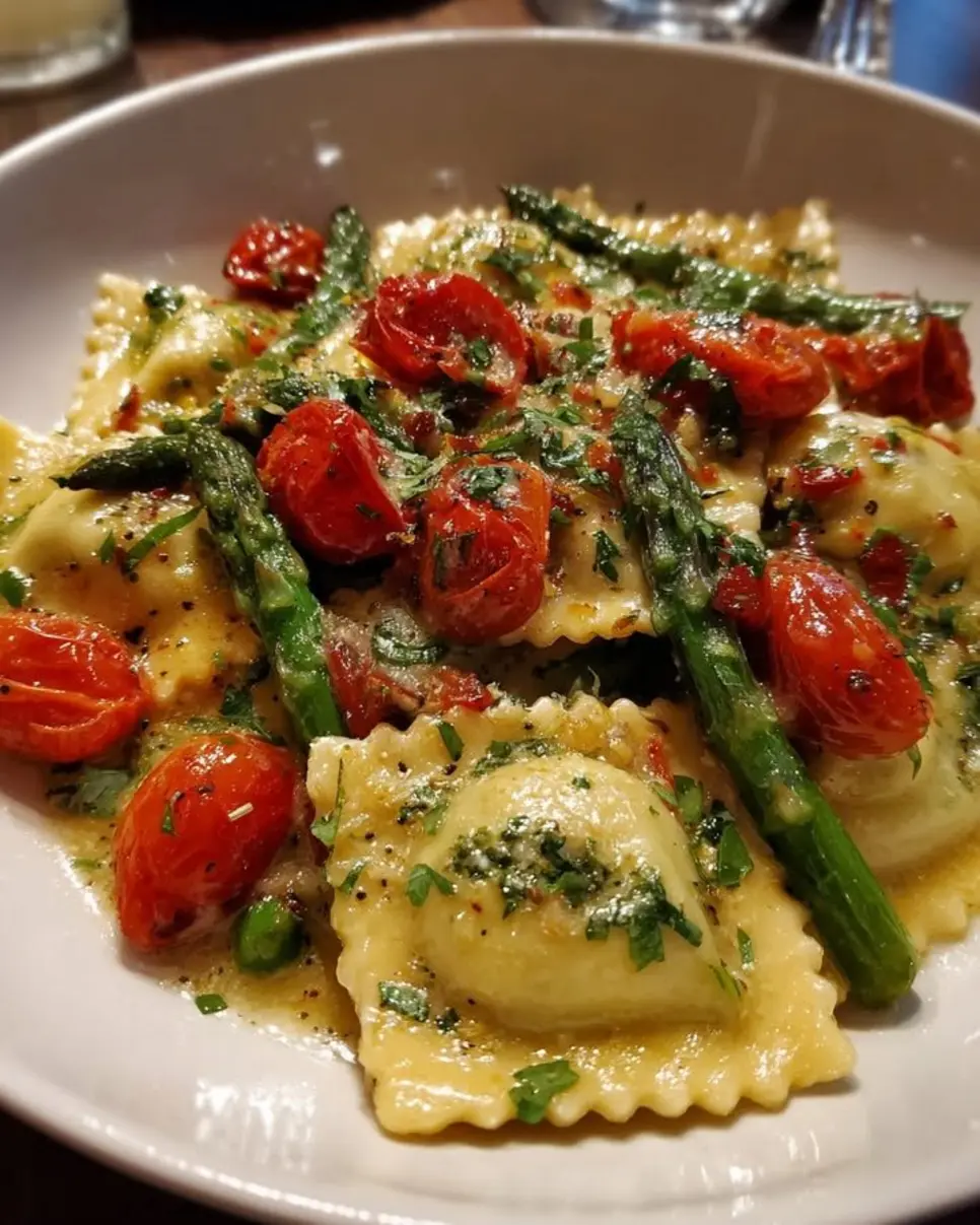 Creamy Cheese Ravioli with Asparagus: 3 Easy Steps😋‣ 2025